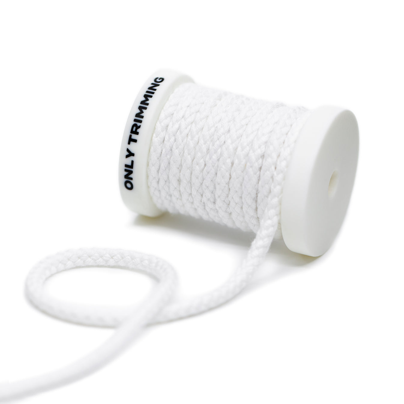 4mm 3/16 Inch Drawstring Braided Soft Cotton Cord Rope – Only Trimming