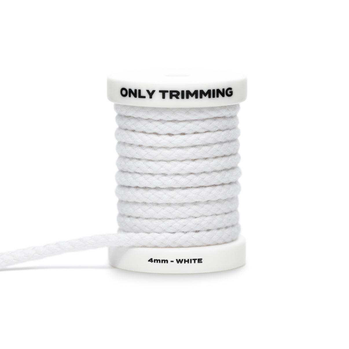 4mm 3/16 Inch Drawstring Braided Soft Cotton Cord Rope – ONLY TRIMMING